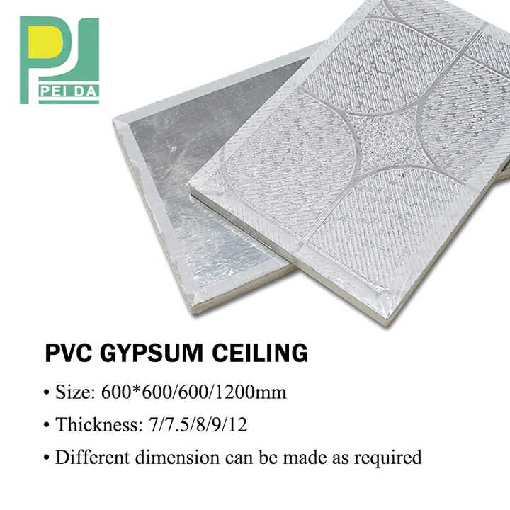 Luxury Style Pvc Gypsum Board and Pvc Gypsum Sheet False Ceiling ...
