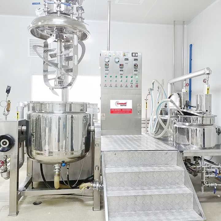 100L 200L Industrial Mixer with Heater High Viscosity Gel Cream Lotion ...