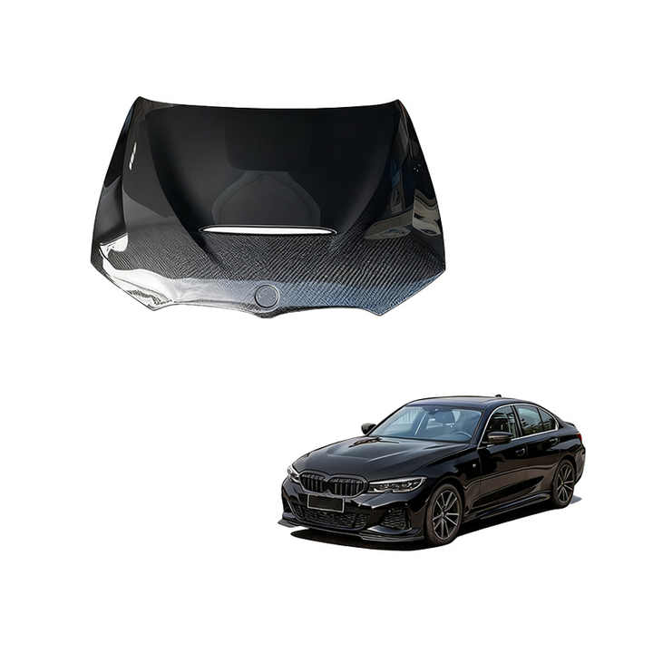 Carbon Fiber Front Hood Bonnet Replacement for BMW 3 Series G20 G28 ...