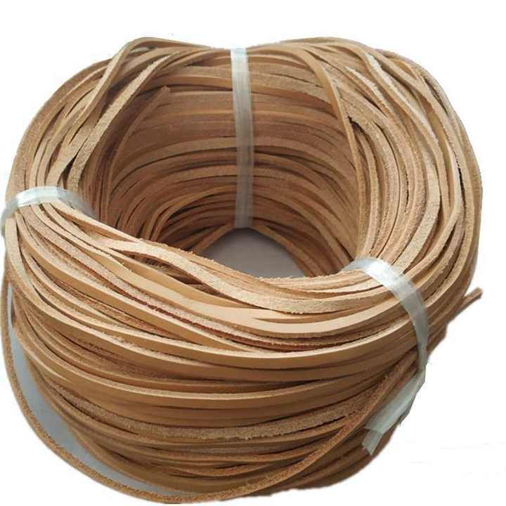 The manufacturer supplies braided leather rope for bracelets, jewelry ...