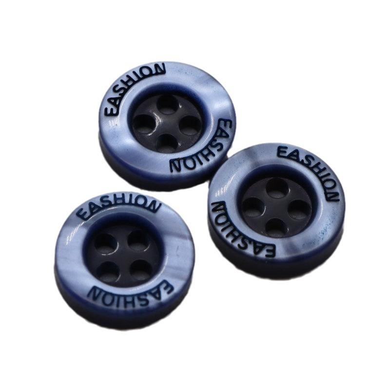 Custom Engraved Logo Brand Buttons - Eco-Friendly Resin