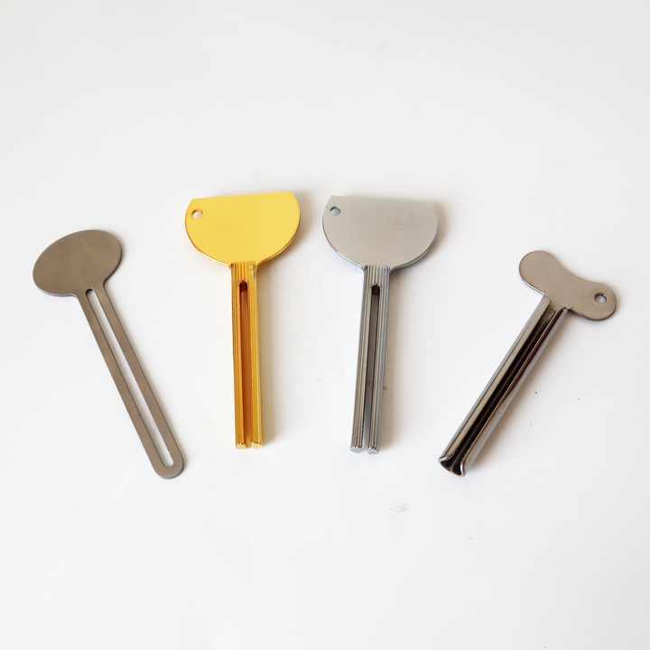 New Design Key Shape Silver Stainless Steel Tooth Paste Dispenser Metal ...