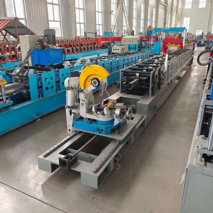 Warehouse Shelf with round and Square Tubes Upright Beam Roll Forming ...