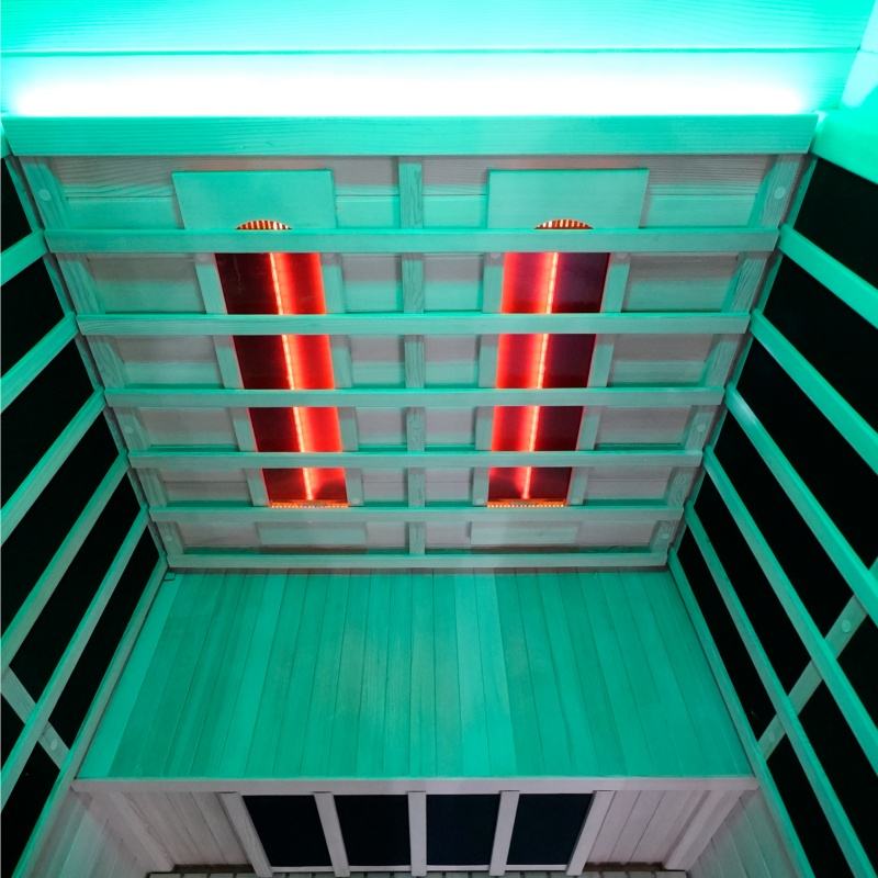 2026 Sunrich Modern Electric Infrared Indoor Sauna 2 Person Hemlock ...