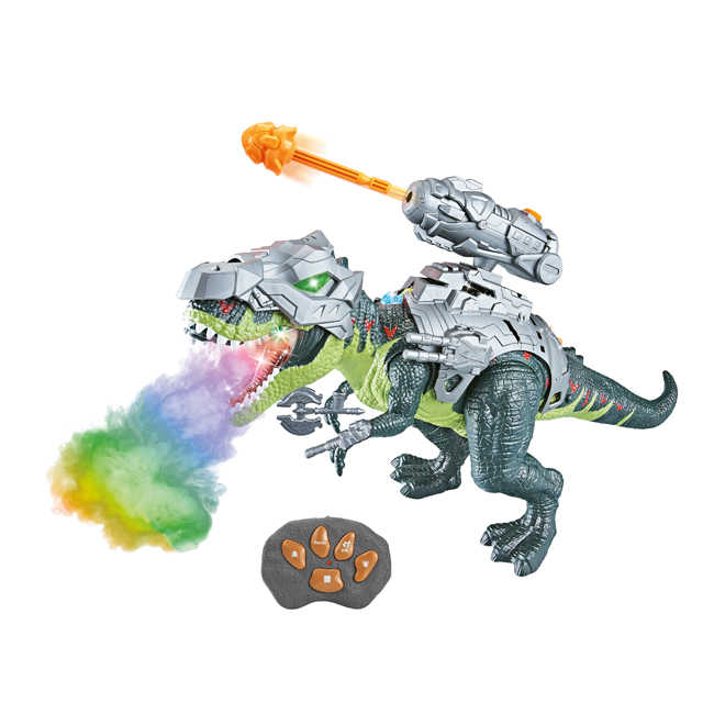 RC Armored Tyrannosaurus Rex Shooting Toy Remote Control Electric Spray ...