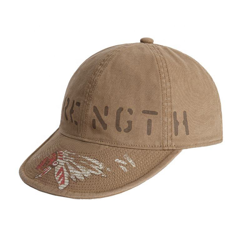 Trucker Hat Maden Men's Canvas Flat Brim Cap Hats Caps Flat Brim 6 ...