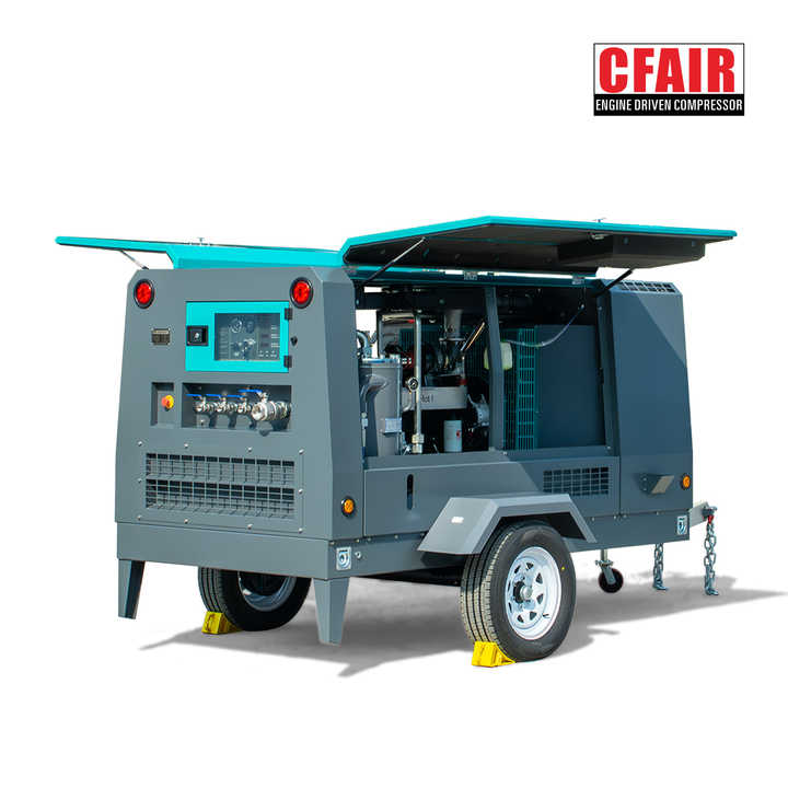 Diesel Powered Portable Air Compressor 390 Cfm 10 bar for Heavy ...