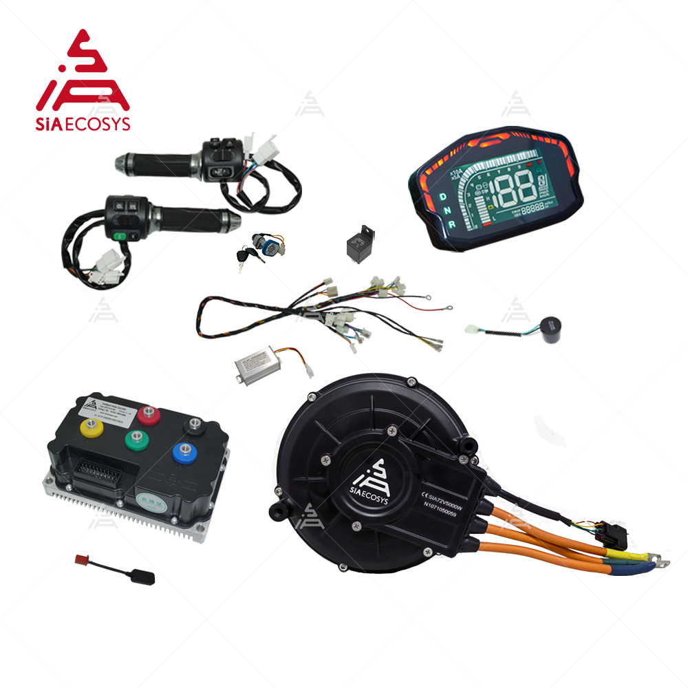 QSMOTOR QS165 V2 35H 5000W 72V 100KPH IPM PMSM mid-drive motor suitable ...