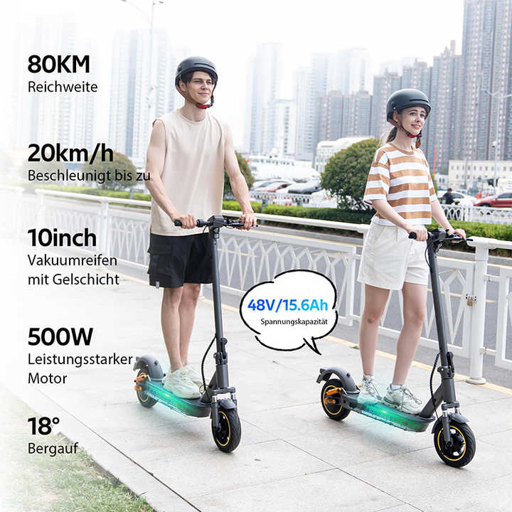 ABE MAX EV10S Hot Sale 48v 500w Electric Scooter Powerful 10 Inch ...