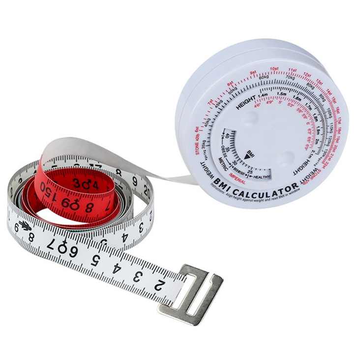 2pcs Perfect and Retractable BMI Body Fat Tape Measure for Measuring ...