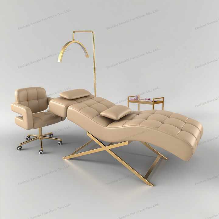 Modern Luxury Lash Bed Adjustable Curved Eyelash Bed Salon Shop Spa ...