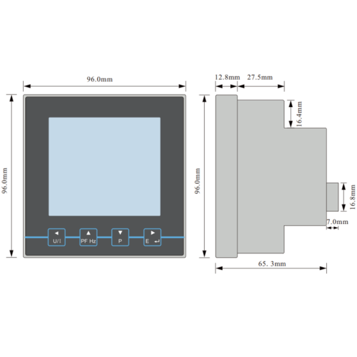 Rayfull EI920 Triphase Ethernet Port TCP/IP RS485 Modbus Power Analyzer ...
