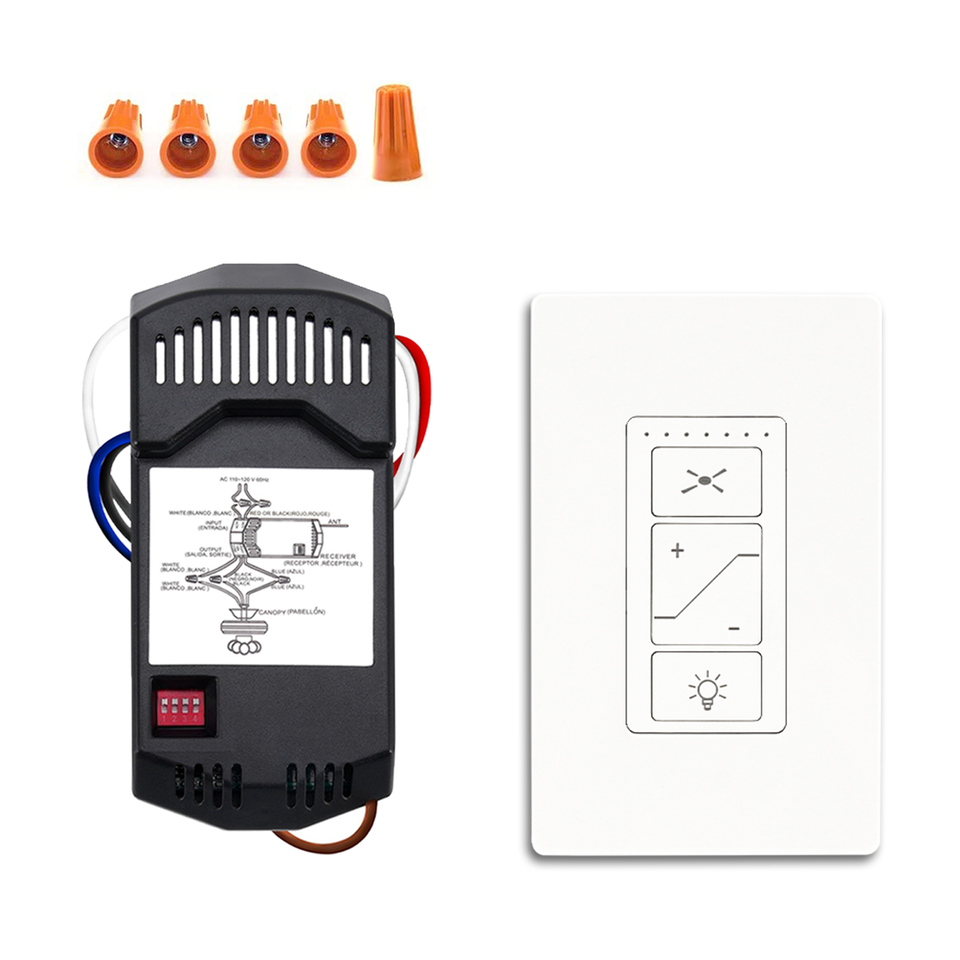 Universal Ceiling Fan App Control Kit with Wall Switch Fixed Code ...