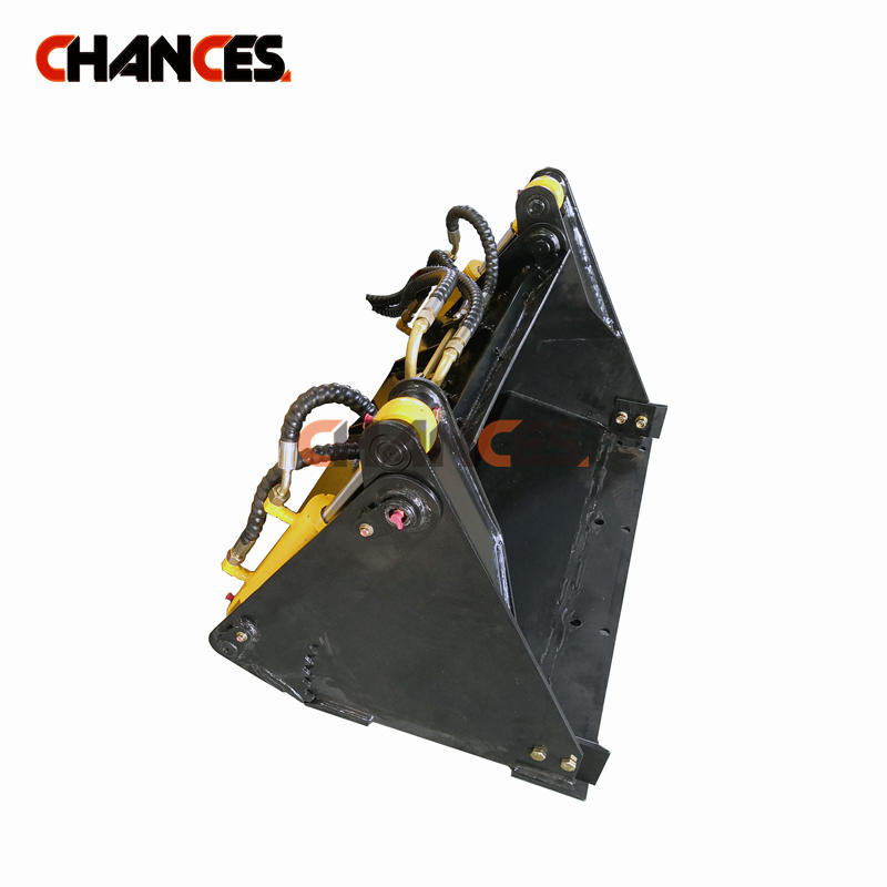 China mini skid steer loader 4 in 1 bucket price mini loader 4in1 ...