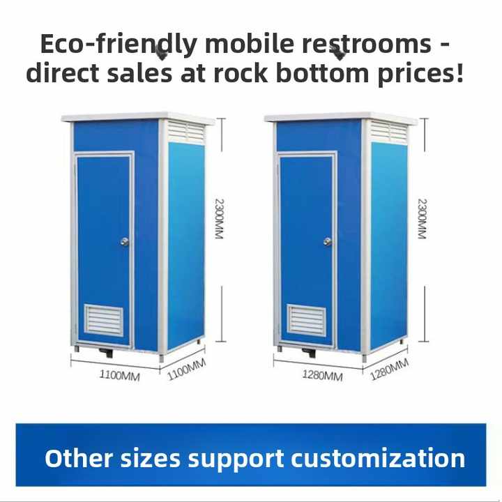 Modern Outdoor Mobile Toilet for Construction Sites Temporary Portable ...