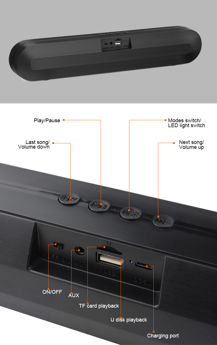 Kisonli LED-911 magnetic new blue tooth speaker gaming speakers rgb ...