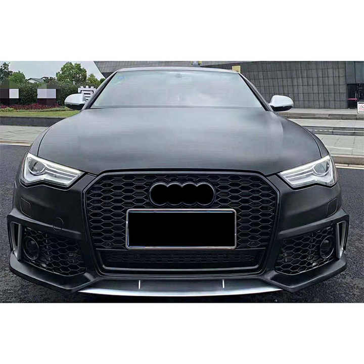 Rs6 Style Front Face Include Front Bumper Assembly And Grille For Audi ...