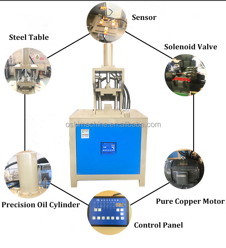 Portable Stainless Steel Tube Corner Punching Machine 45 90 Degree ...