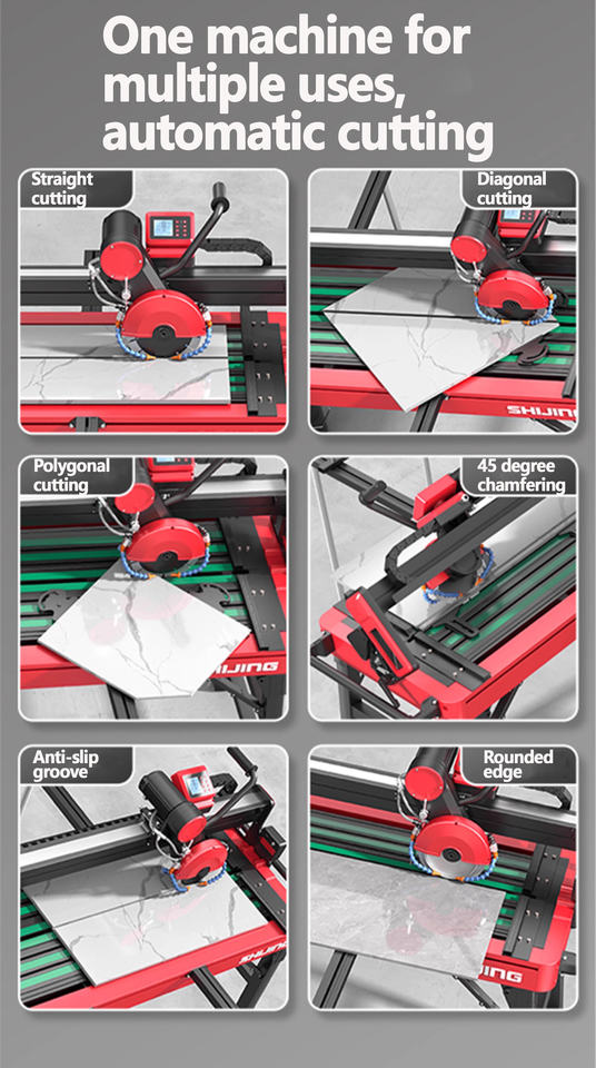 4500W Brushless Marble Cutting Machine Shijing 9201A-1200 Auto Stone ...