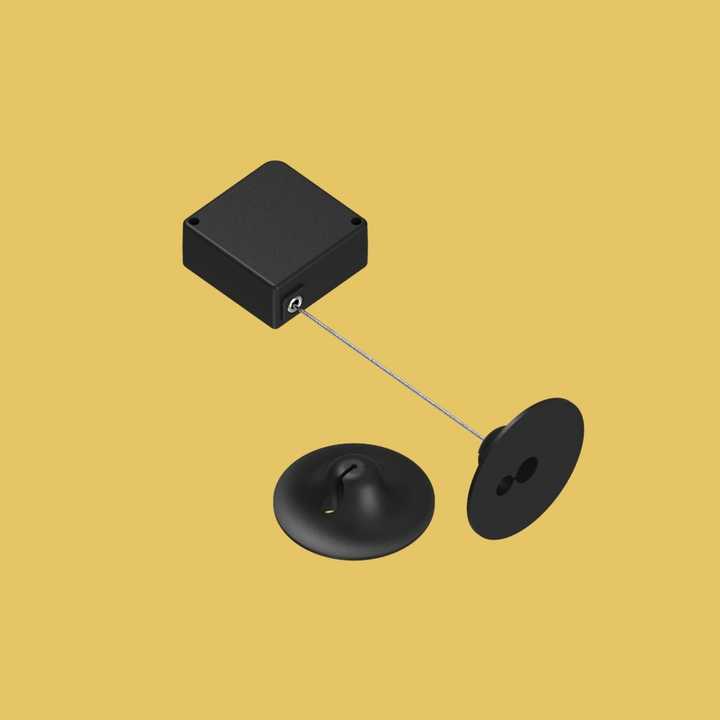Anti Theft Pull Box Retractable Security Tether Steel Cable Pull Reel ...