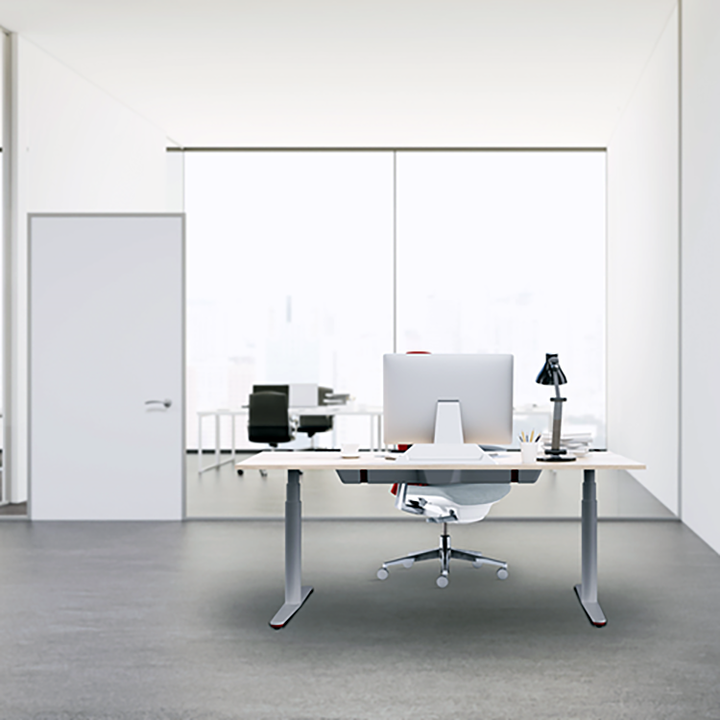 ZGO Dual Motor Ergonomic Steel Table Lift Leg Sit-to-Stand Standing ...