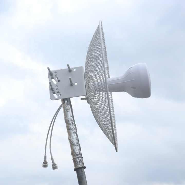 Mimo Dish for Router 4G 5G - 2x30dbi Antenna & Feeder