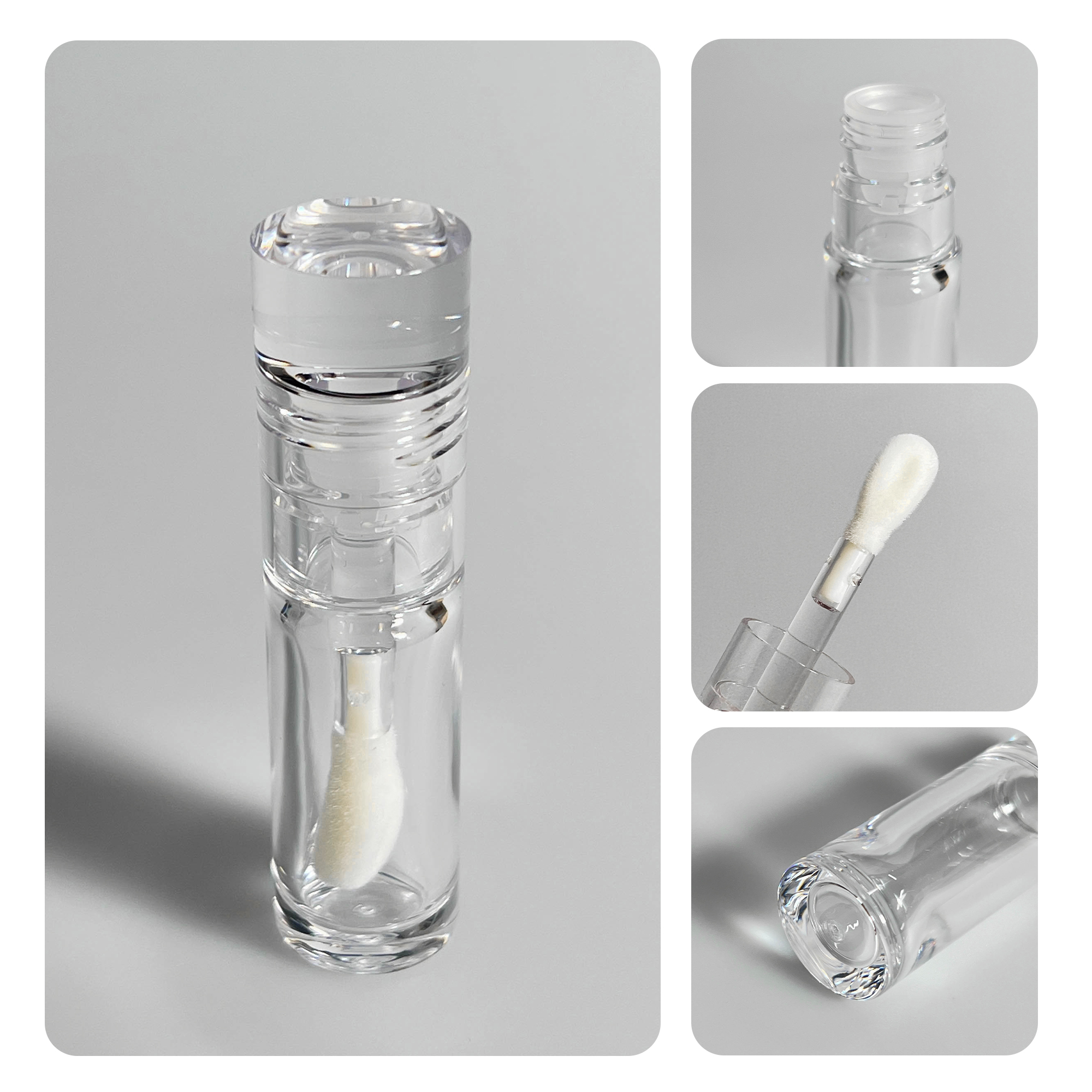 Wholesale Empty Blush Containers - Transparent & Durable