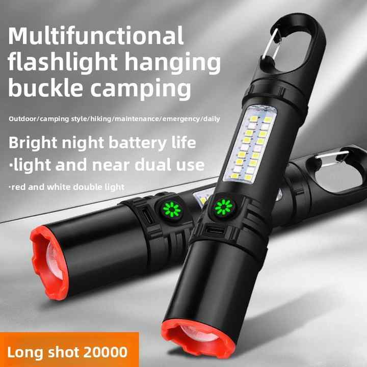 Multifunctional EDC Rechargeable LED Torch Light Portable ABS IP44 ...