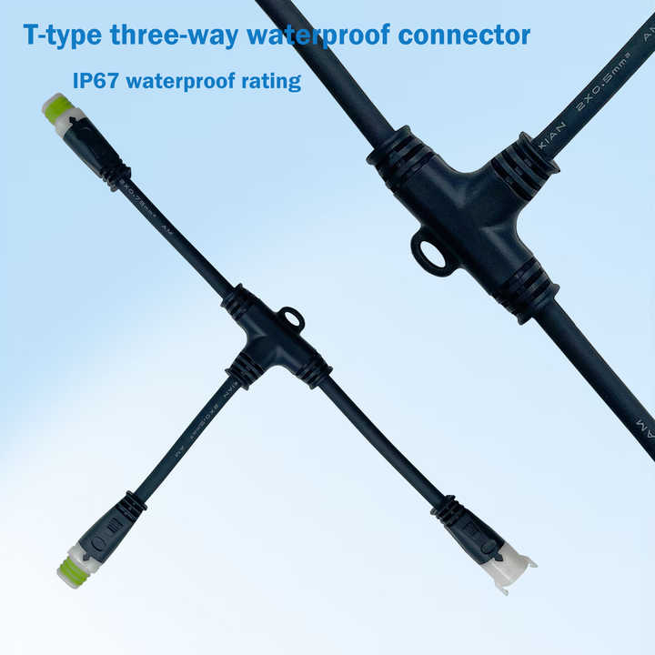 T-type Waterproof Wire Connector Farm Wire Connection Line Power Supply ...