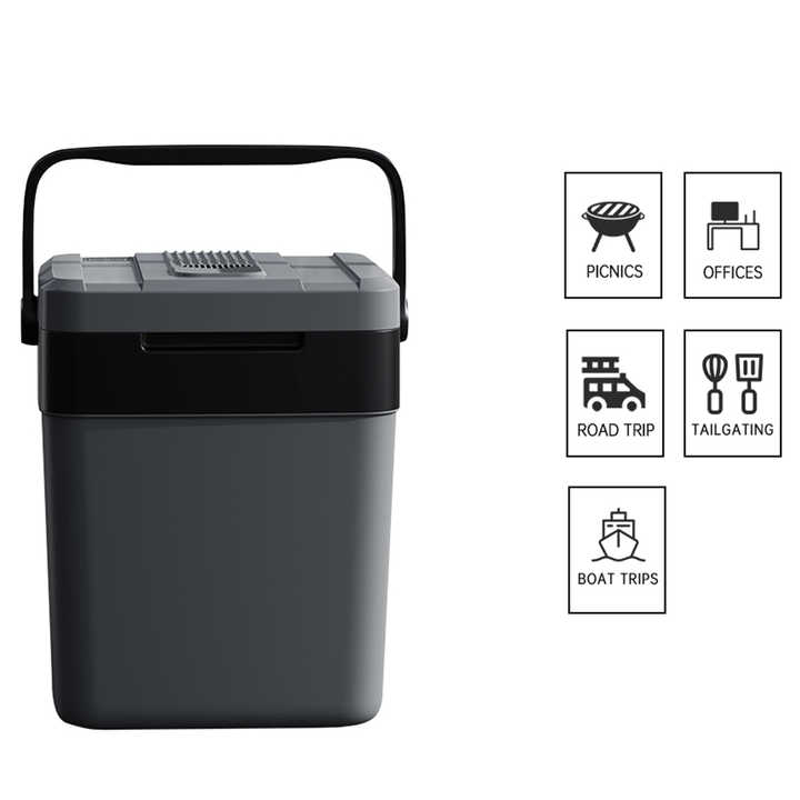 24L 12V Electric Cool Box - Efficient Camping Fridge
