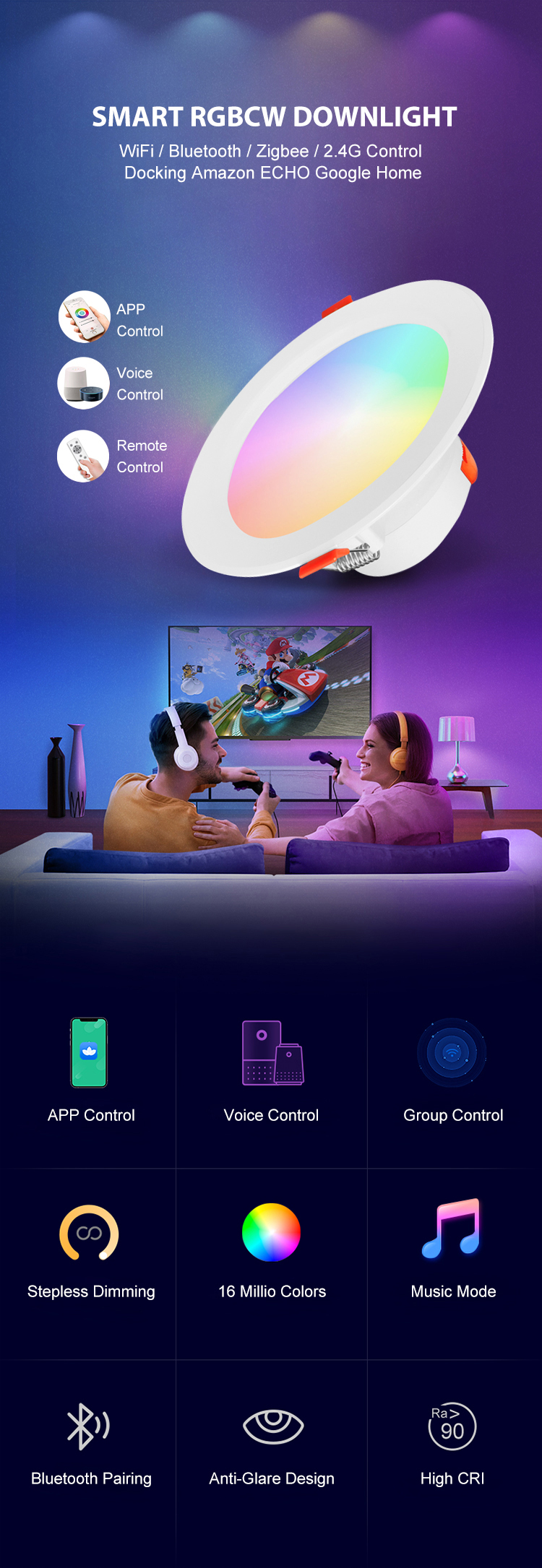 RGB LED SMART DOWNLIGHT