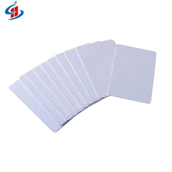 CR80 Plastic White Blank Printable PVC Card With Chip for Hotel Key ...