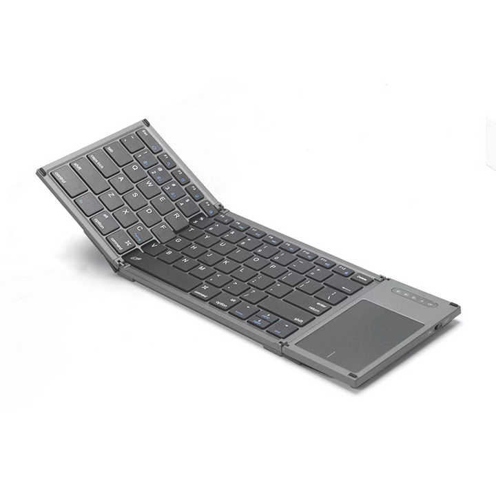 Universal Rechargeable Keypad Folding Wireless Keyboard with Touchpad ...