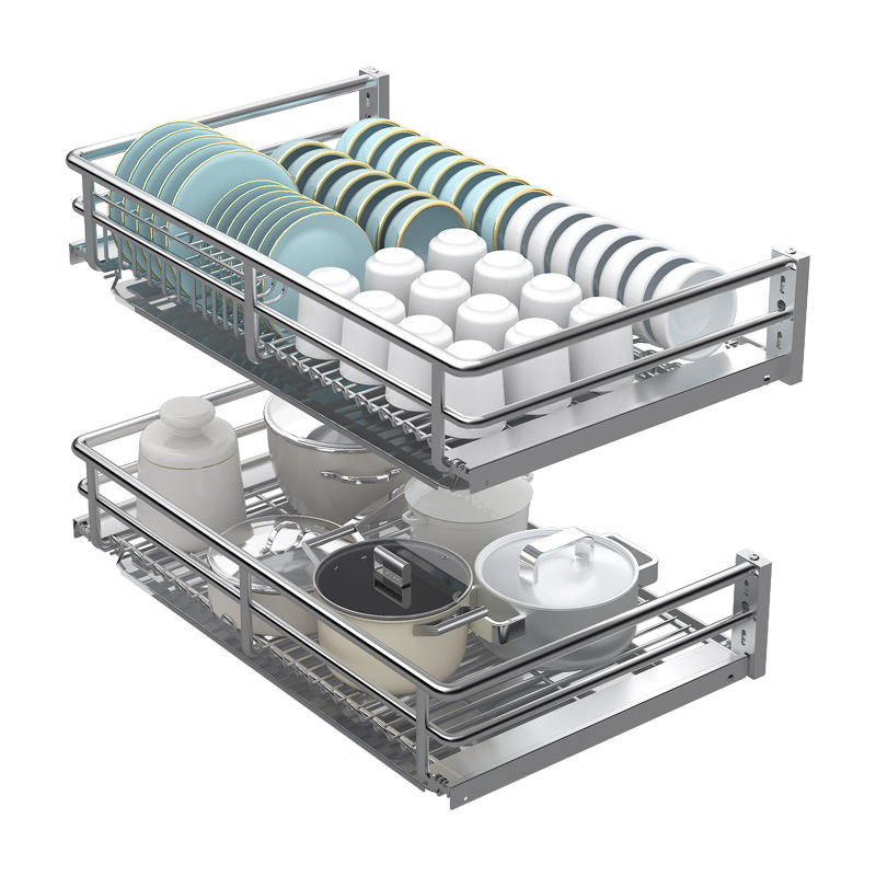 Powder Coating Pull-Out Slide Wire for Kitchen Cabinets 600-900mm ...