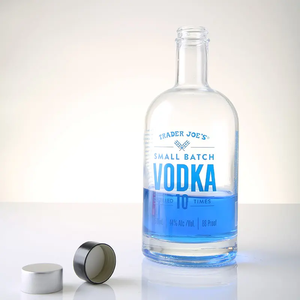 Durável e moderno vodka garrafa azul para embalagens de líquidos ...