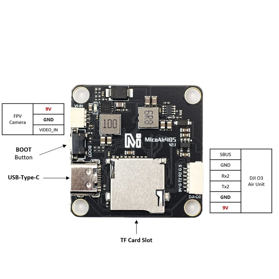 MicoAir 405 V2 Stack Ardupilot Flight Controller Bluejay 50A4IN1 ESC ...