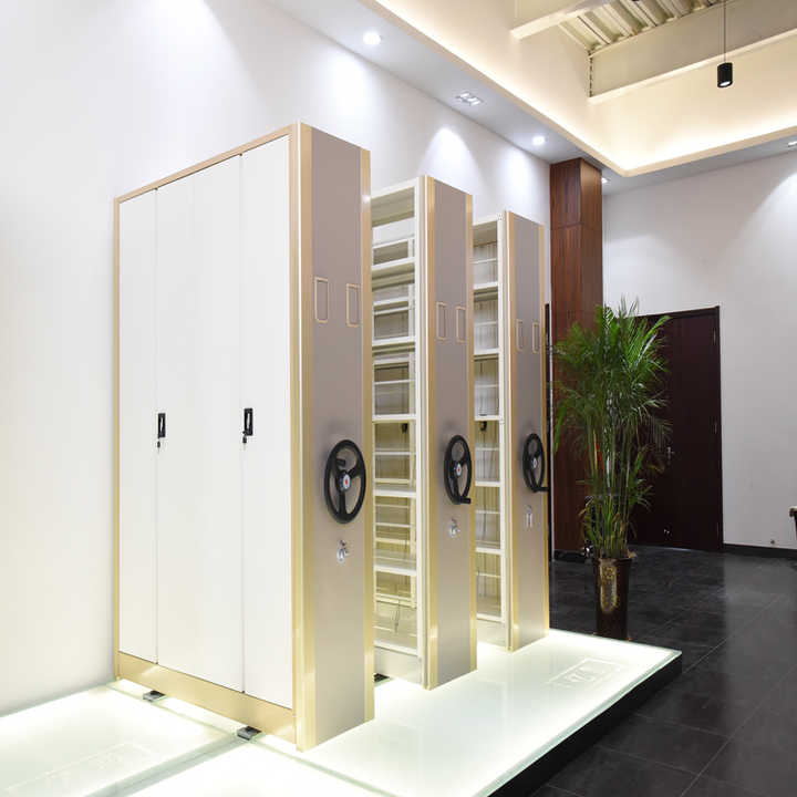Metal Compact Mobile Shelving System Compact Movable Shelving Filing ...