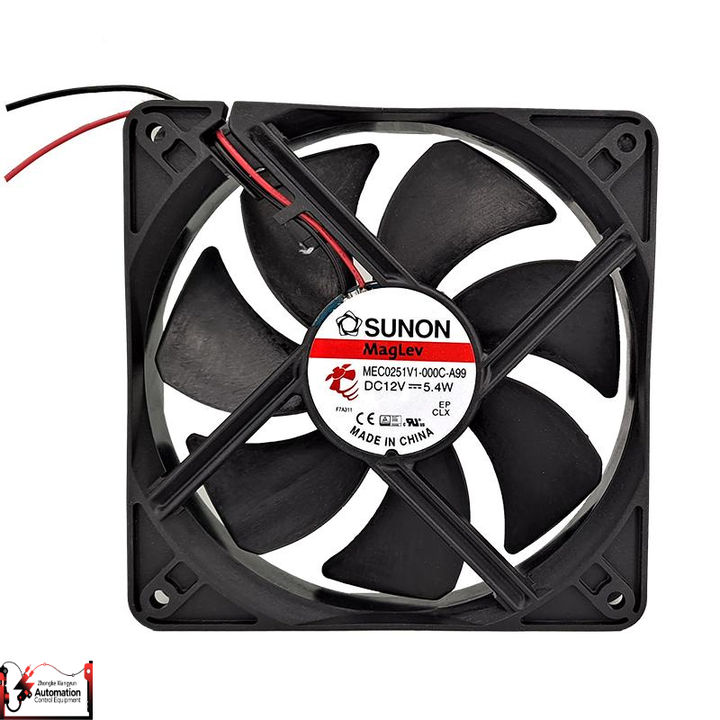 SUNON MEC0251V1-000C-A99 Axial Flow Cooling Fan with VAPO Bearing 120x120x25 mm 12V DC 108.2CFM ...