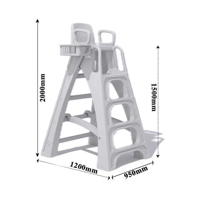 Adjustable Plastic Lifeguard Chair for Swimming Pools Super Safety ...