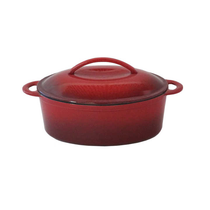 Chuihua Oval Cast Iron Enamel Kitchen Cookware Food Pot Big Dutch Oven ...