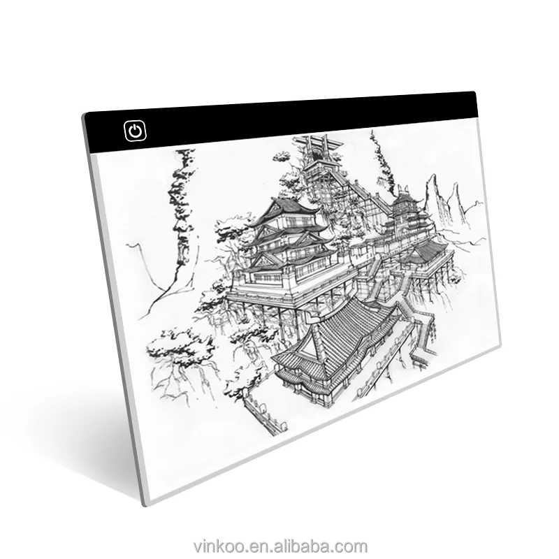 Super Slim Rectangle LED Tracing Board A3 Light Pad 3 Levels Dimming ...