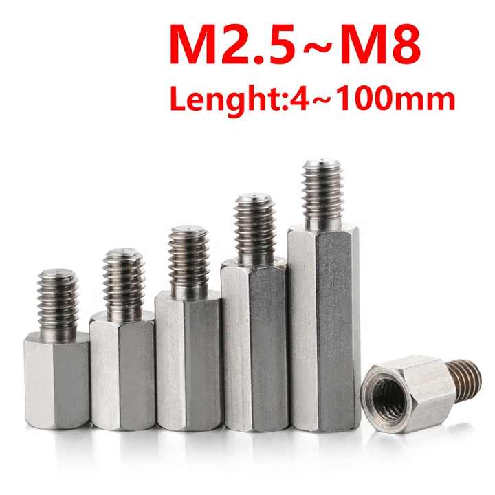 304 Stainless Steel Hex Male Female Standoff Studs