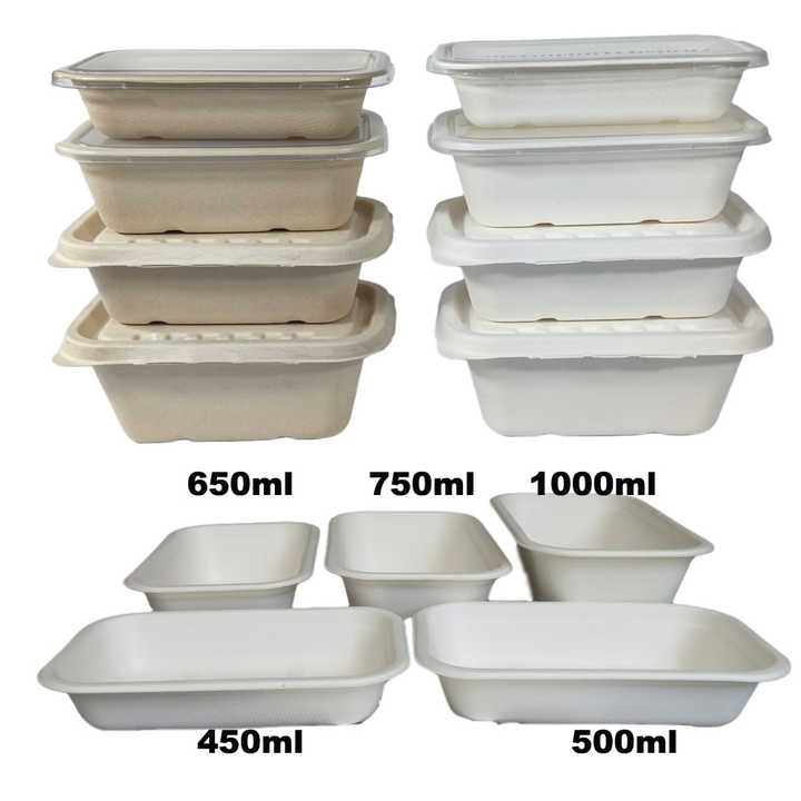 Disposable Compostable Microwave Biodegradable Sugarcane Bagasse Take ...