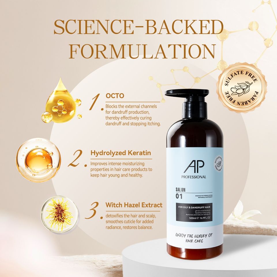 AP Sulfate Free Amino Acids Oil Control Hair Shampoo Wholesale Best ...