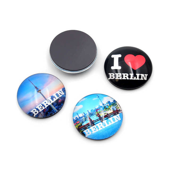 Promotional Custom Souvenir Fridge Magnet Round Rectangle Glass ...