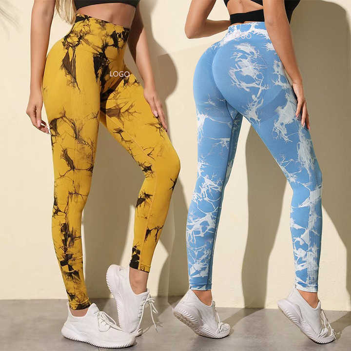 Scrunch Butt High Waist Yoga Pants - Seamless Sport Leggings