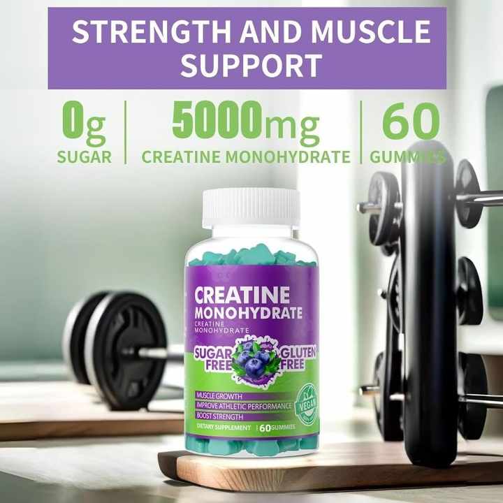 Amazon Hot Custom Creatine Gummies Workout Gummies Supplement Creatine ...