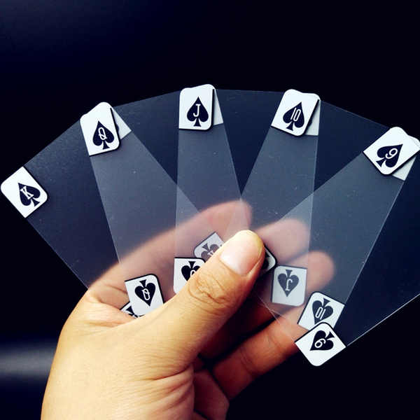 Wholesale Custom PVC Clear Playing Cards - Waterproof & Durable