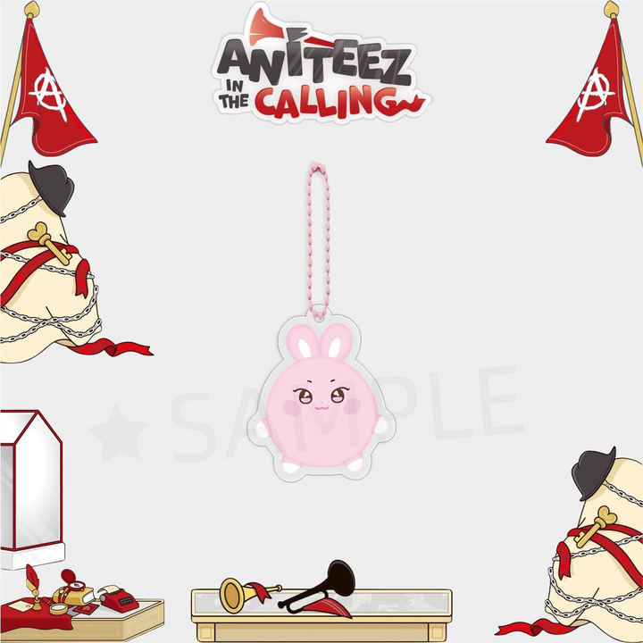 KPOP ATEEZ Cute Cartoon ANITEEZ in the Calling Plastic Keyring Acrylic ...