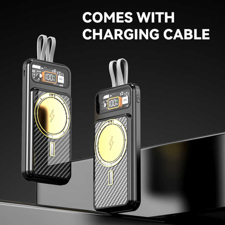 Transparent Magnetic Wireless Charging Transparent Power Bank PD 22 ...